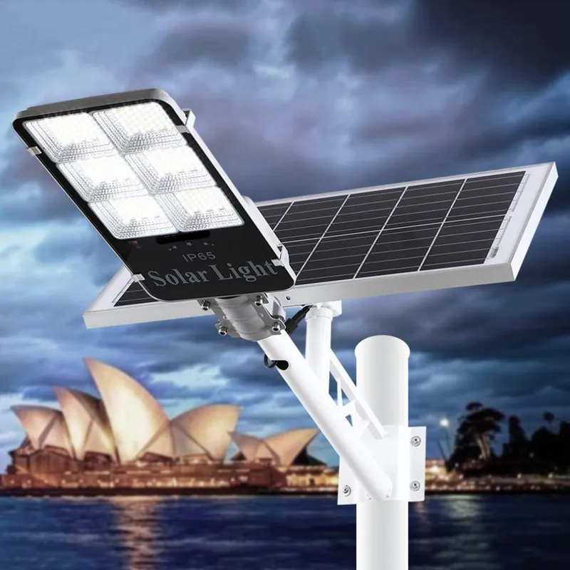 Powerful Solar Powered LED Flood Light: 300W/200W Warm/Cold/White, Dusk ...