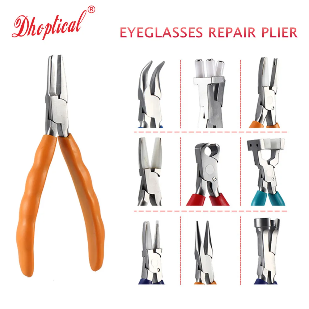 Eyeglass Repair Tool Kit - Nose Pad Adjustment Pliers, Lens/Leg Fix ...