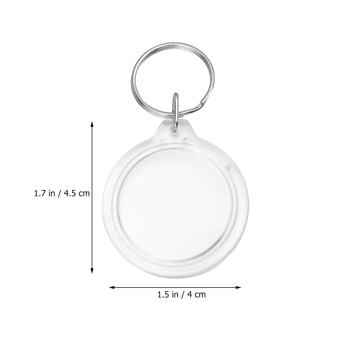 Photo Keychain Circular Transparent Blank... From Yambags, $24.52 ...