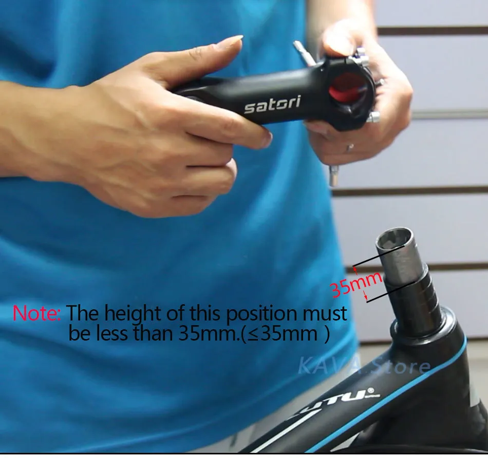 Satori UP2 Ajustable Altura Bicicleta STEM RISER 31,8 MM Mountain Bike ...