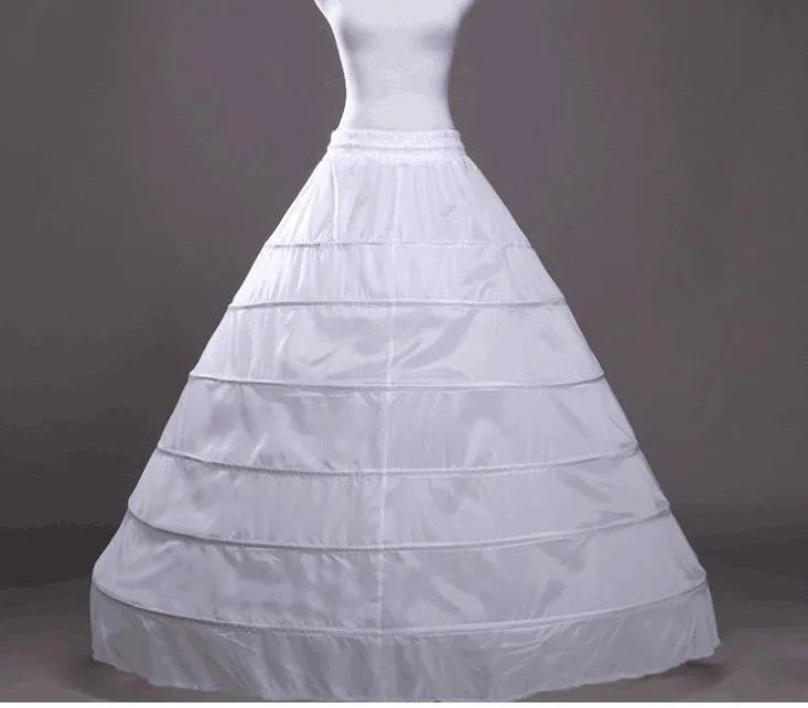 DHgate.com:Bridal Wedding Crinoline Underskirt - 6 Hoops Gauze ...