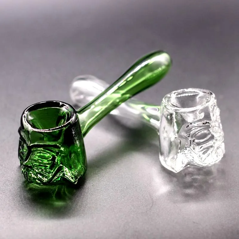 Face Modeling Smoking Pipes 4 Inch Mini Spoon Glass Oil Burner Pipe ...