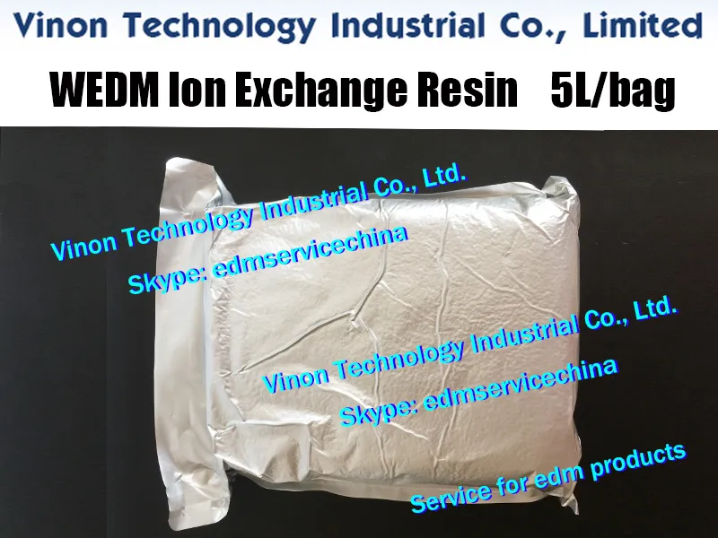 Wire-Cut EDM Resin Ion Exchange Mixed Bed Resin 25 Liters Carton Vacuum ...