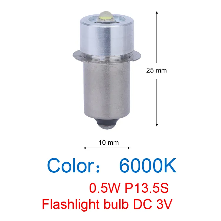 P13.5s Led Flashlight Bulb Led Upgrade Bulb For 4 10 Voltage Lamp ...