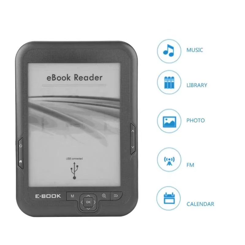 6-inch E-Reader with 8GB/16GB Storage, HD E-Ink Screen, 2500mAh Battery ...