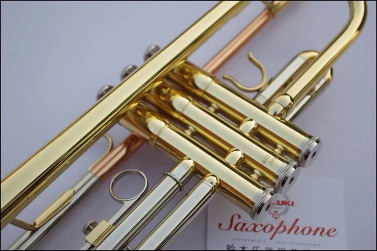 High Quality New Arrival SUZUKI TR 600 B Flat Trumpet Brass Gold ...