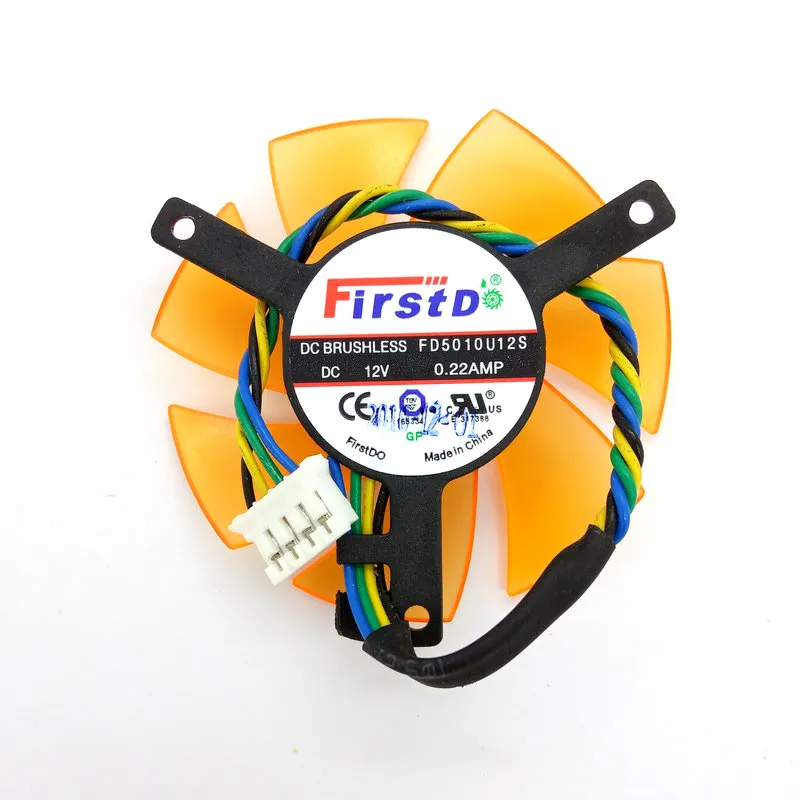 FD5010U12S DC 12V 0.22AMP 50MM Diameter 39MM Pitch GPU Cooling Fan for ...
