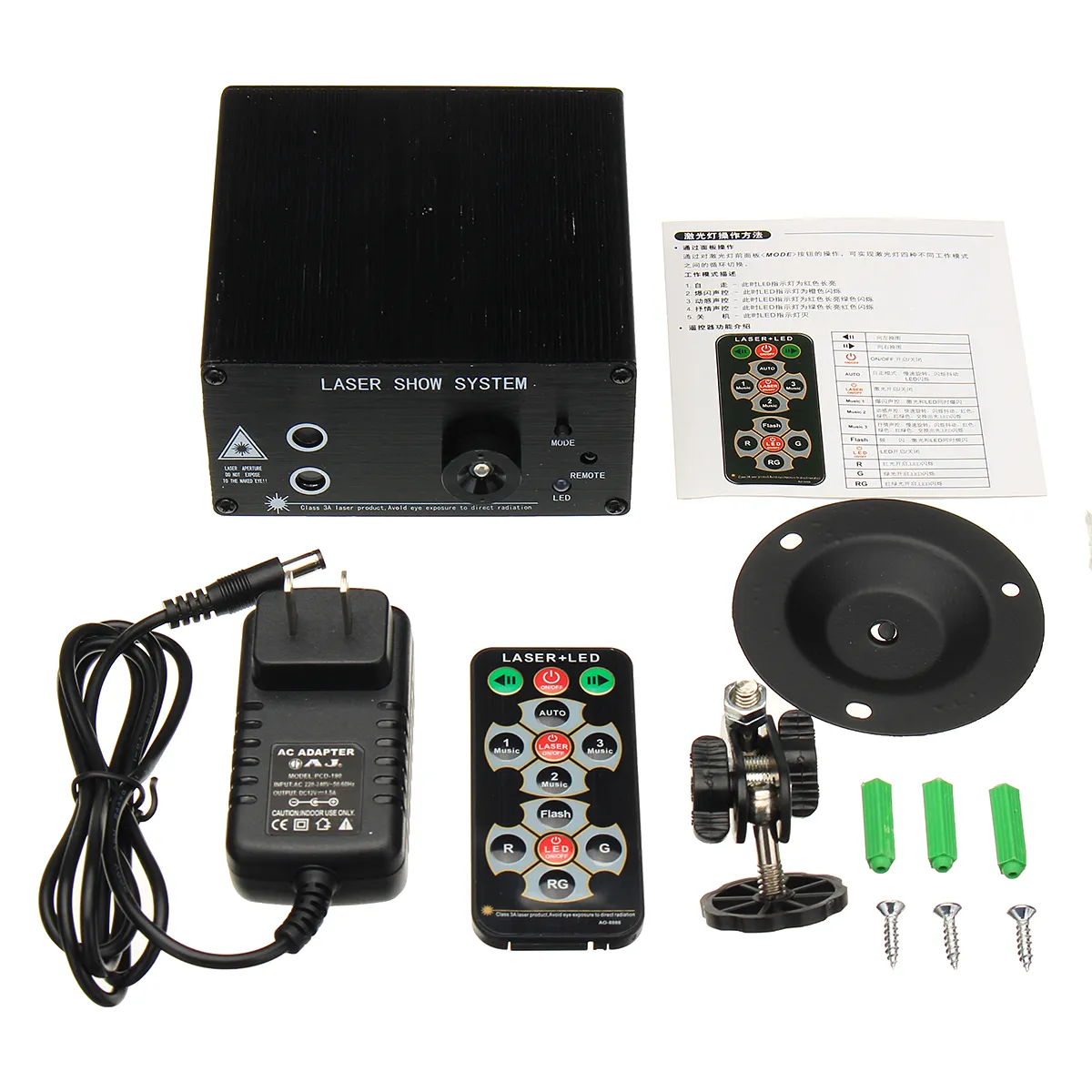 ₩74023에서 풀 컬러 48 패턴 회전 Rgb Led 레이저 무대 조명 프로젝터 레드 그린 블루 Led Dj Ktv 디스코