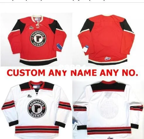 Customizable QMJHL Quebec Remparts Red And White Vintage Game Worn ...