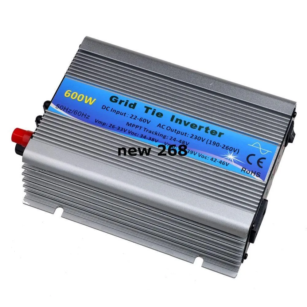 Solar Inverter Grid Tie Inverter, 600W DC22V 60V To 230VAC Pure Sine ...