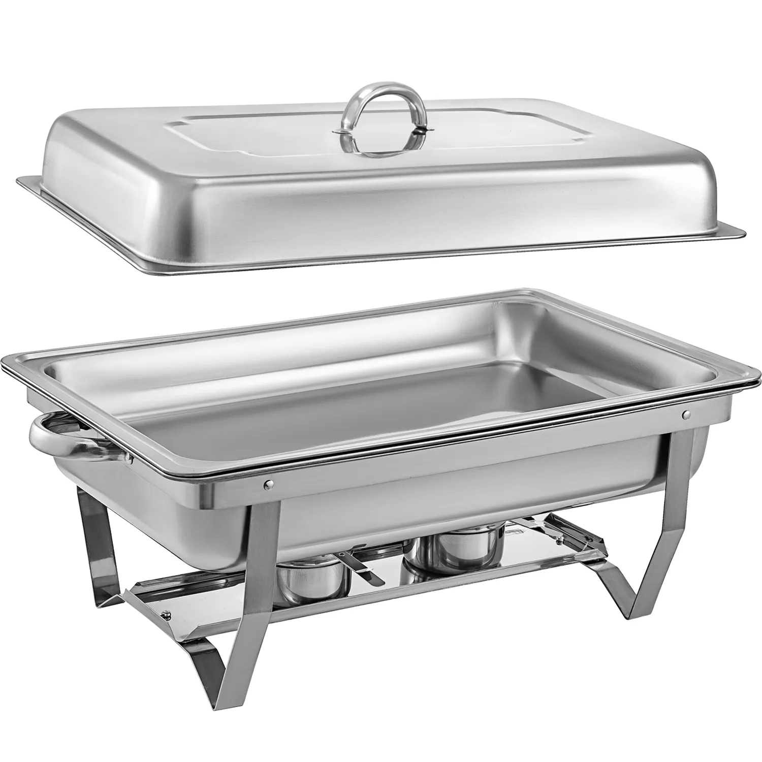 Recipiente Para Buffet Resistente De Acero Inoxidable 8 Cuartos Juego 2 ...