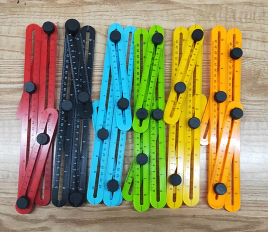 Angle Izer Multi Angle Measuring Tool 4 Sided Folding Ruler, Adjustable ...