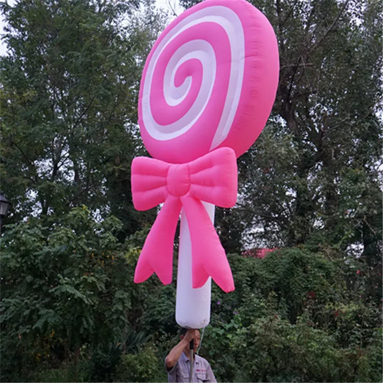 LED Hand Lift Inflatable Candy Set For City Stage Wind Creek Event ...