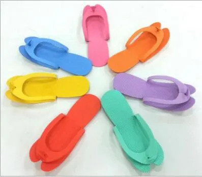 EVA Foam Salon Spa Slipper Shoes Womens Disposable Pedicure Thong ...