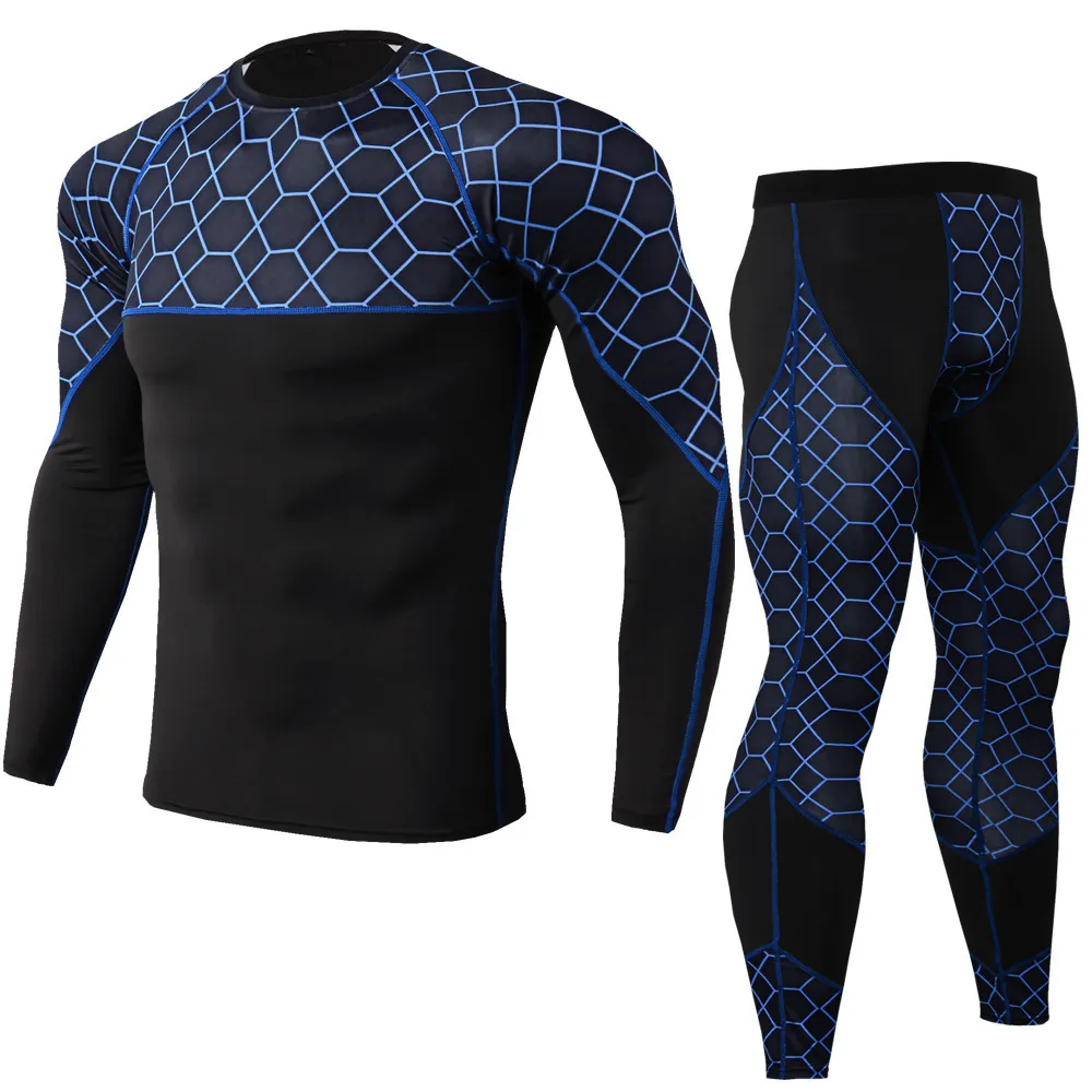 Quick-Dry Breathable Long-Sleeved Sportswear Men's Fitness Workout ...