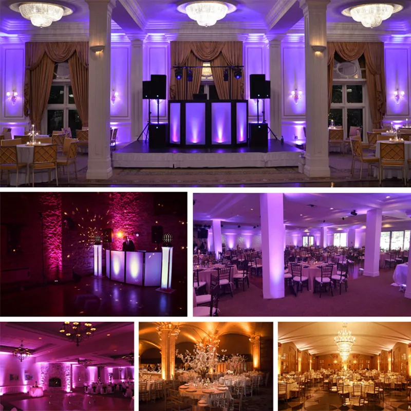 Freedom PAR 4x18W LED Uplights, Wireless Battery DMX RGBWA UV 6in1 ...