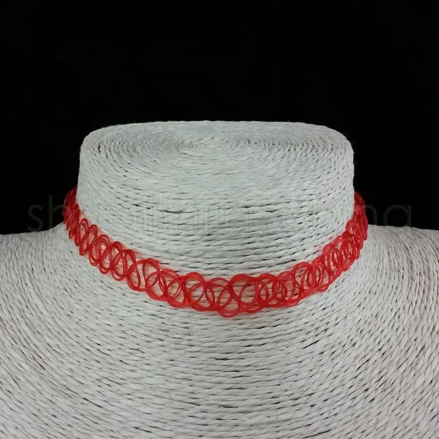 Fashion Handmade Vintage Choker Necklace Hippy Stretch Choker Necklace ...