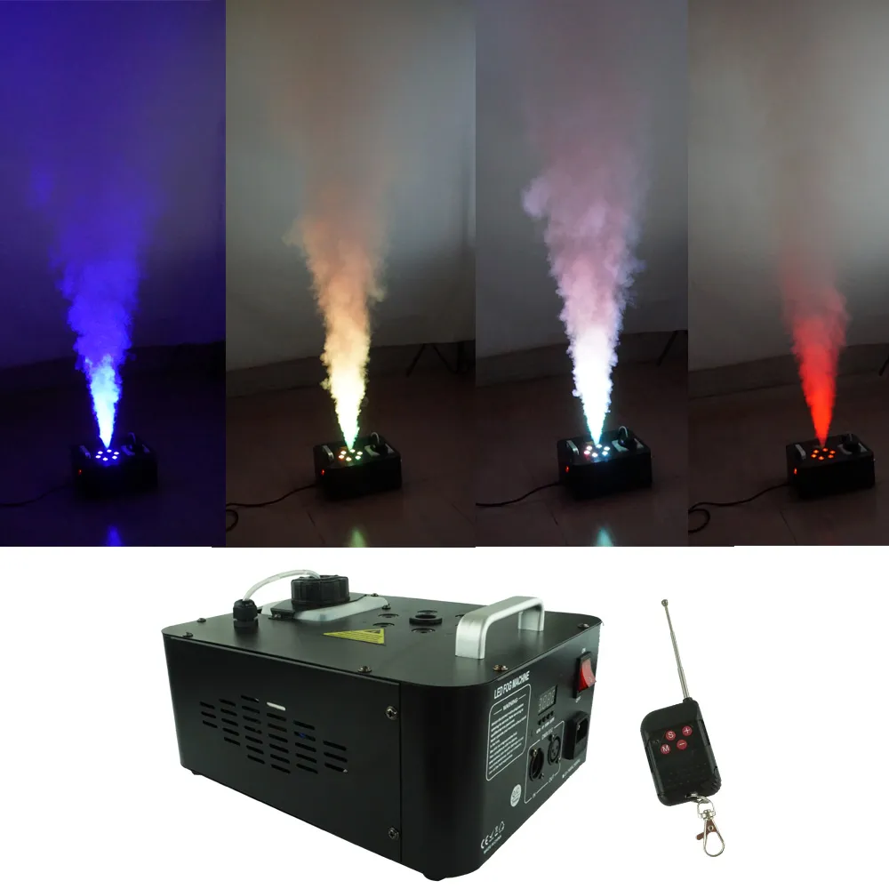 1000W DMX RGB LED Fog Machine - Remote Control, Air Column Effect ...