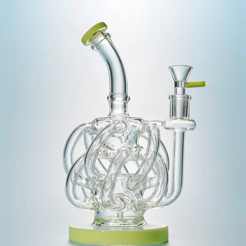 Wholesale Super Cyclone 12 Key Glass Bong With Recycler Hookahs, Vortex ...