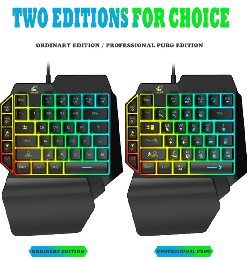 One Handed Gaming Keyboard K15 Left Handed Mechanical Keypad For PC ...