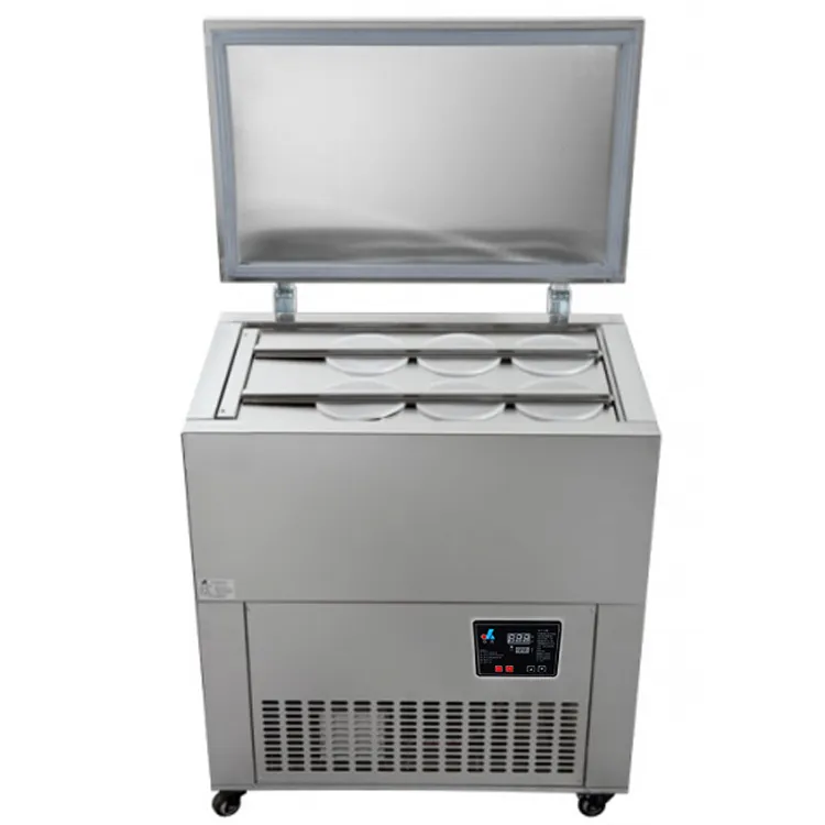 Kolice 6-Tank Stainless Steel Snowflake Ice Block bar fridge with ...