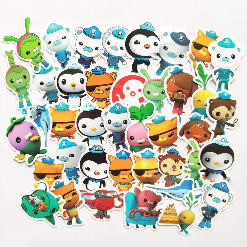 Mixed Car Stickers Octonauts Cartoon For Skateboard Laptop Fridge ...