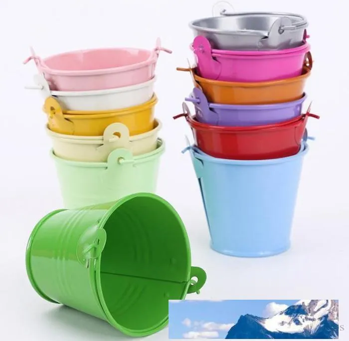Small Tin Buckets: Colorful Mini Metal Pail Buckets Party Favor ...