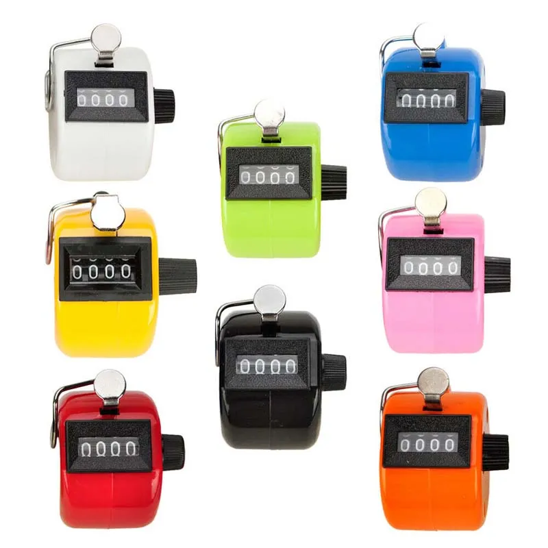 Handheld 4 Digit Tally Counter - Manual Number Clicker for Sports ...