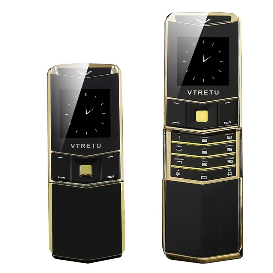 New Unlocked Luxury Gold Signature Cell Phones Slider Dual Sim Card ...