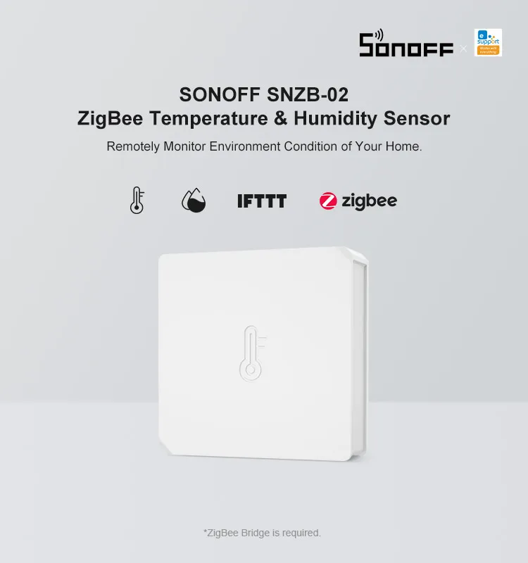DHgate.com:SONOFF ZigBee Temp & Humidity Sensor, Wireless Real-time ...