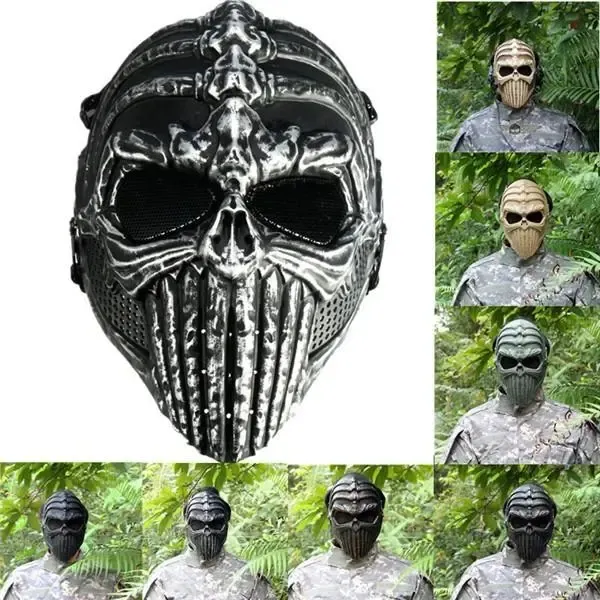 Tactical Military Skull Skeleton Full Mask For Halloween Costume Party ...