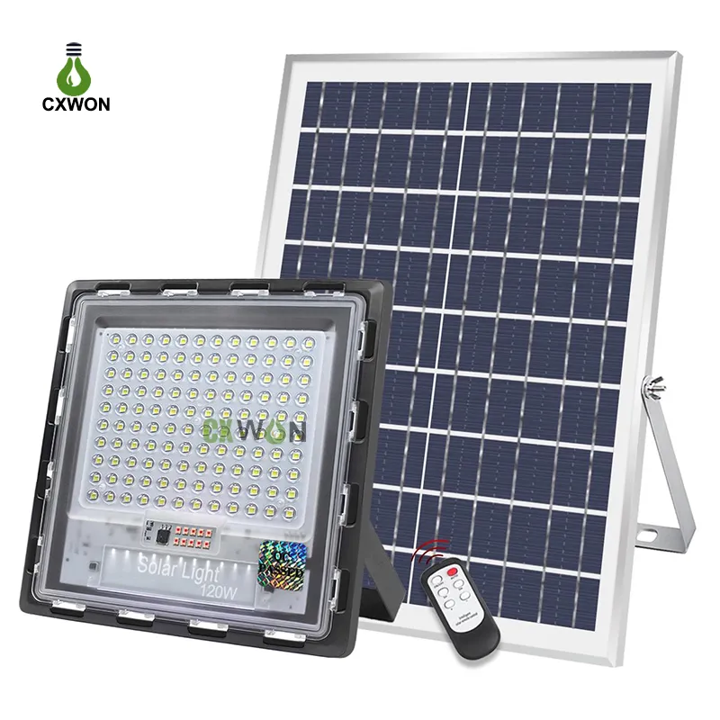 JD7300 Solar Flood Lights Waterproof IP67 Aluminum LED Street Lights ...