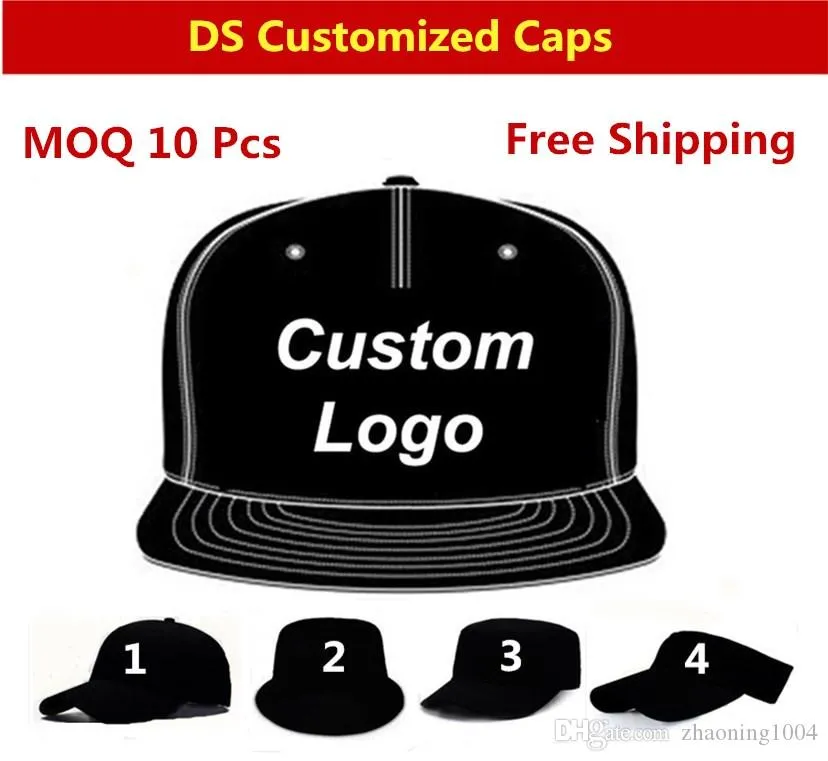 Custom Adjustable Flat Brimmed Custom Made Baseball Caps With ...