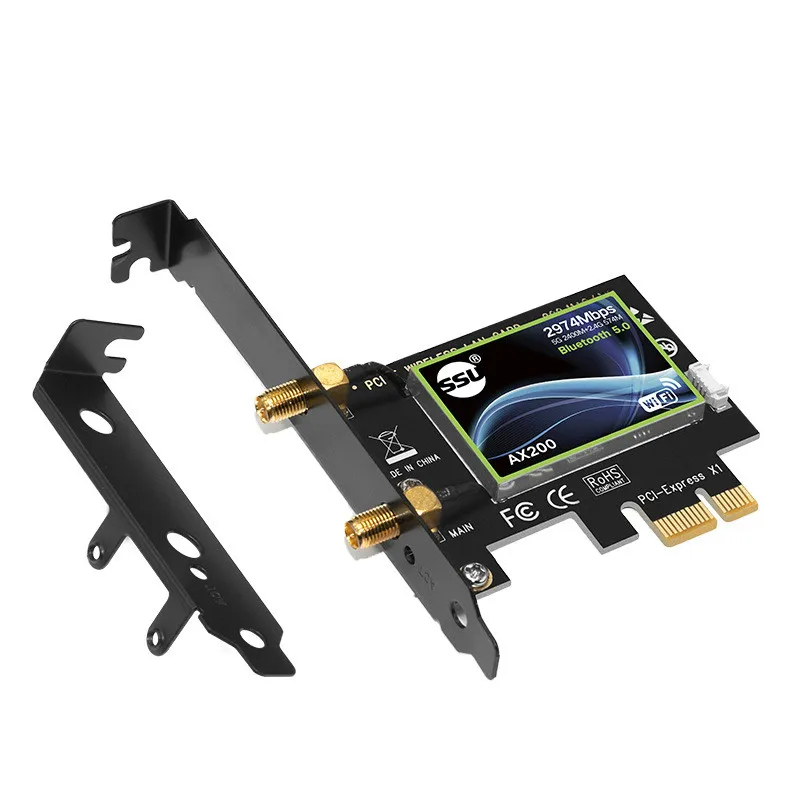 DHgate.com:WiFi 6 AX200 PCI-E WiFi Card, Dual Band 2.4GHz/5GHz Gigabit ...