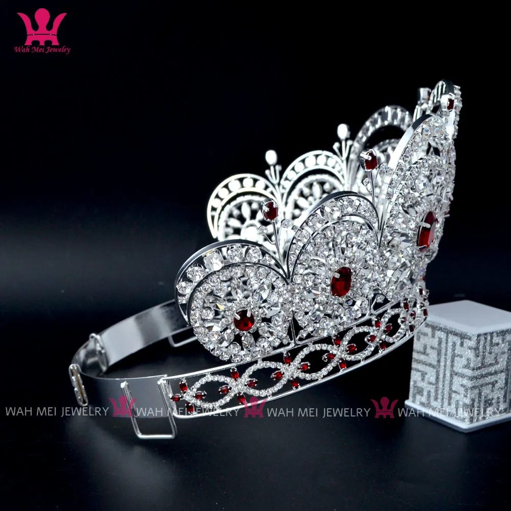 Handmade Red Stone the crown with Adjustable Round Circles - Mo249 High ...