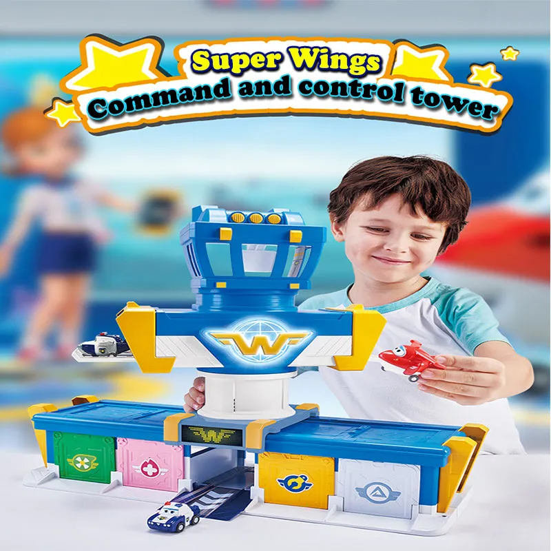 Super Wings International Airport Headquarters Scene Set Super Fly Man ...