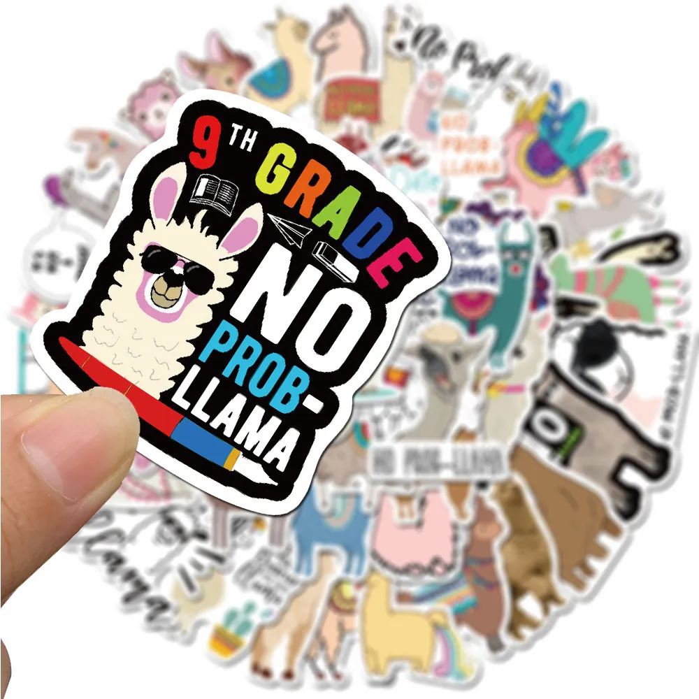 DHgate.com:Cute Stickers for Cars - 50 Pcs Alpaca Lama Stickers Pack ...