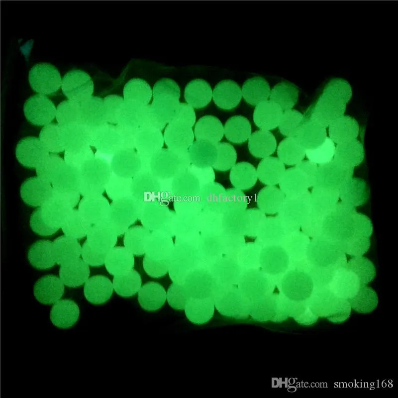6mm Quartz Terp Dab Pearls Balls Insert Luminous Glowing Blue Green ...