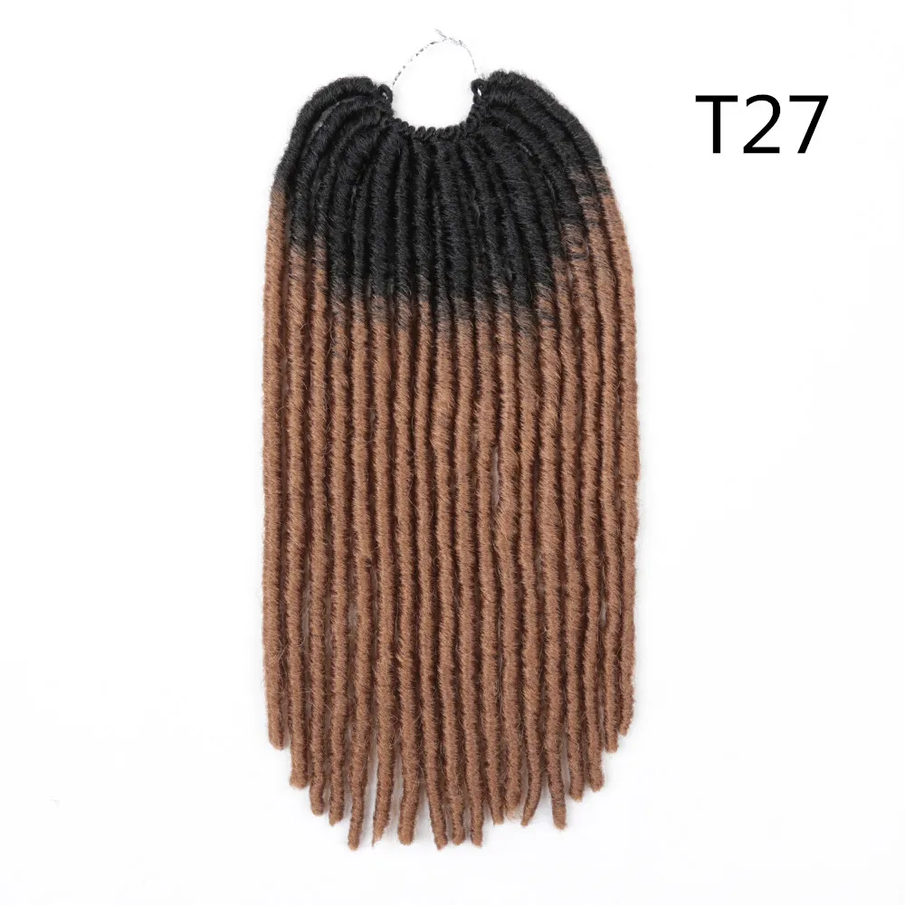 18inch Dreadlocks Crochet Braids Crochet Hair Extensions Faux Locs Straight Synthetic Braiding ...