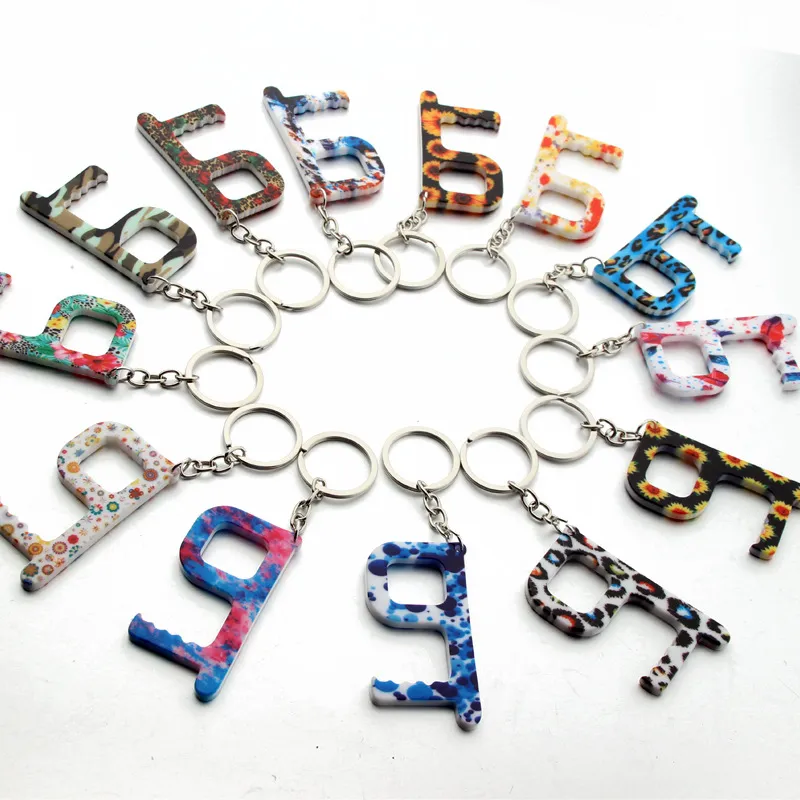 Automotive Keychains Flower Contactless Tool: No Touch Door Opener ...