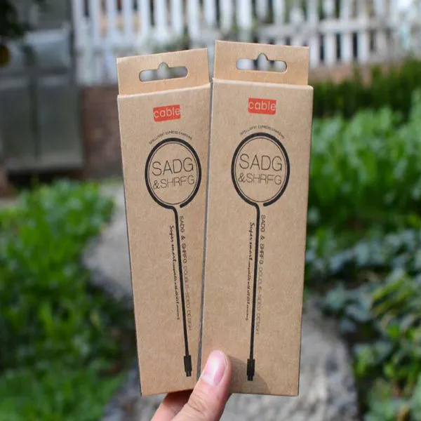 DHgate.com:500-Piece Kraft Paper USB Cable Packaging Box Set - Retail ...