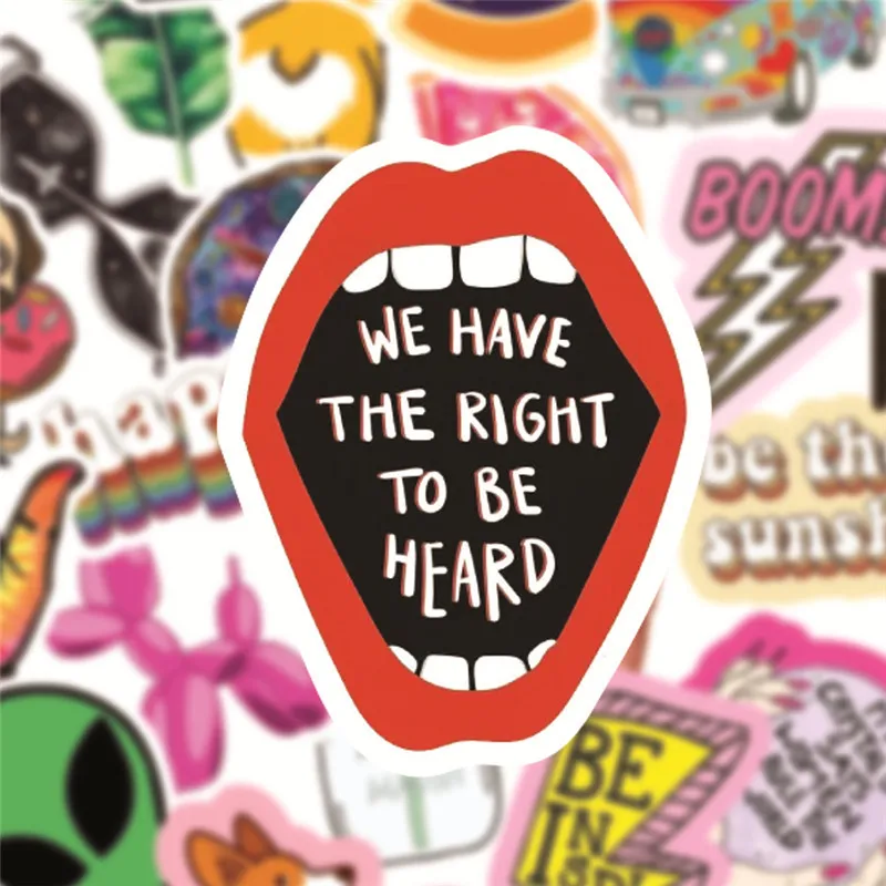 VSCO Cartoon Fresh Waterproof PVC Stickers For Laptops, Phone Cases ...