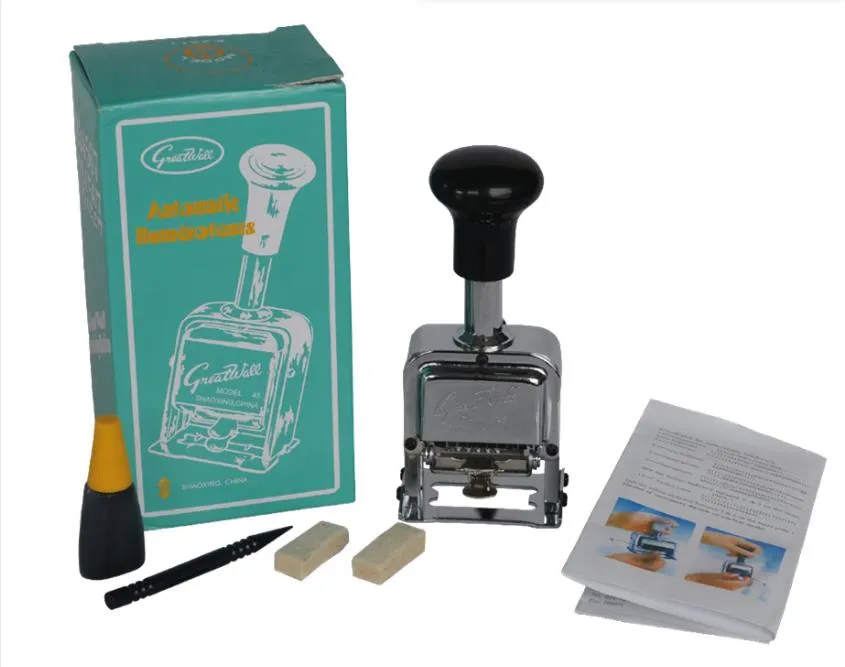Zodo Automatic Numbering Machine, 6 Digits, Metal Paging Stamp from ...