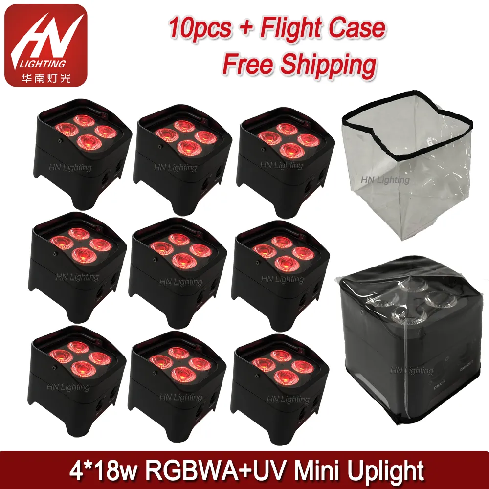 DHgate.com:Wireless DMX Uplighting - 10 Pack Mini RGBWA UV LED Par Cans ...
