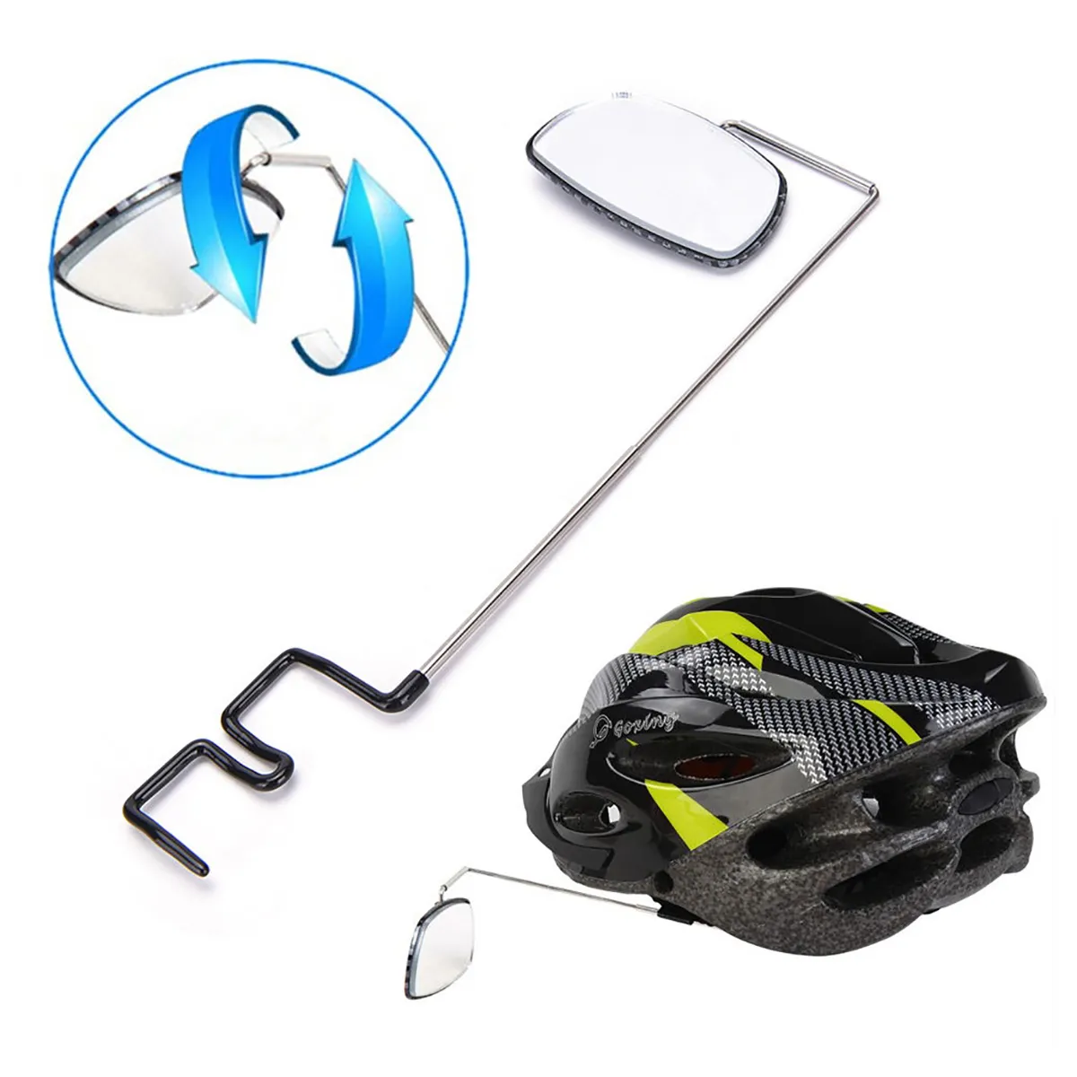 Adjustable Cycling Helmet Rear View Mirror - Enhanced Safety, Wider ...