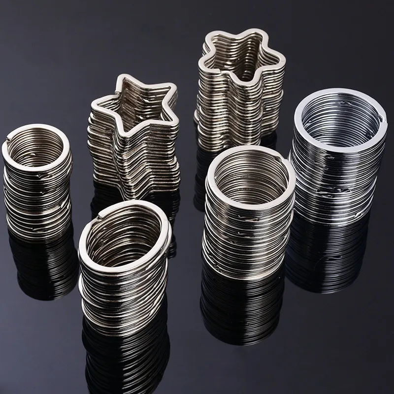 DHgate.com:100Pcs Metal Key Chain Connectors, 30mm to 35mm Round Heart ...