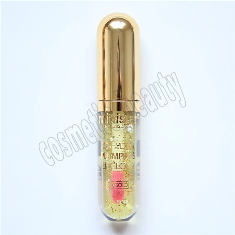 .Ministar Belleza Brillo Labio Plumper Brillo 24k Lentejuelas De Oro ...