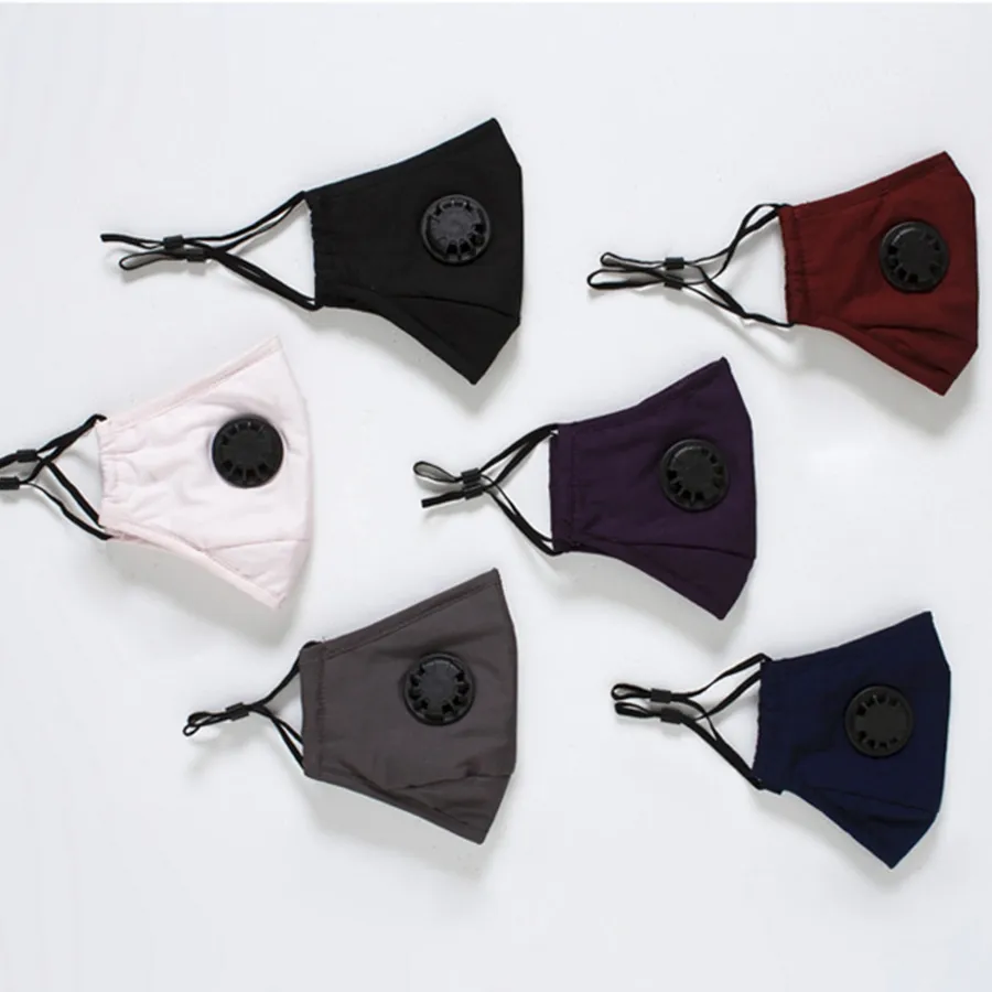 Reusable Face Mask with Double Valve - Anti-Dust, PM2.5 Filter ...