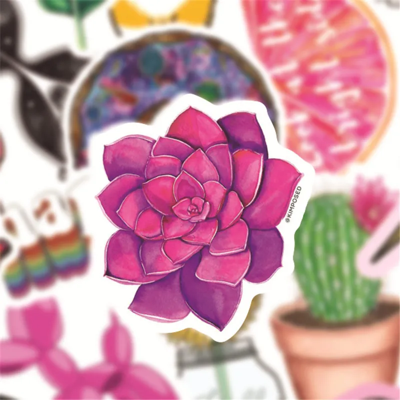 VSCO Cartoon Waterproof PVC Stickers Fresh Decorative Decals For ...