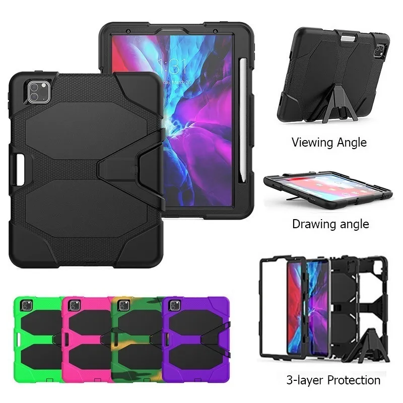 Colorful Shockproof Tablet Cases with Kickstand & Screen Film - Fits 7 ...